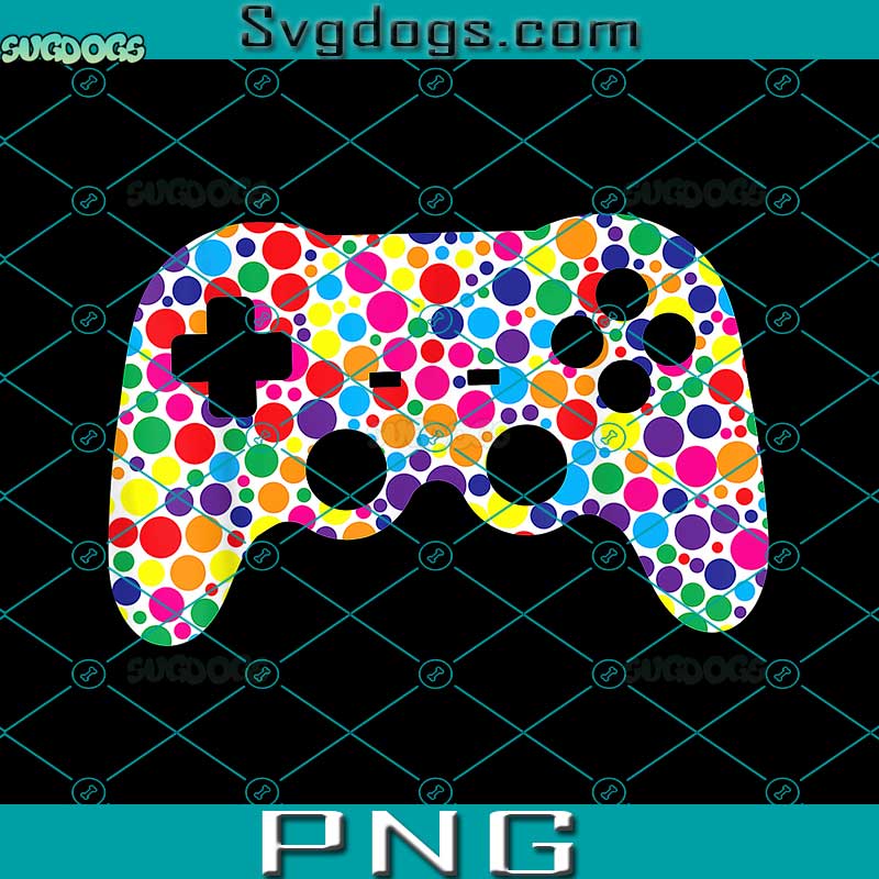 Colorful Polka Dot Game Controller PNG Game PNG