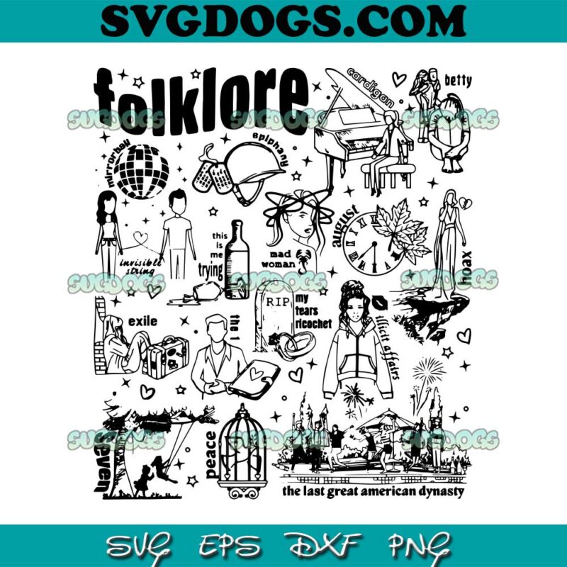 Folklore Taylor Swift Album SVG PNG #1 Folklore Taylor Swift Album SVG PNG #1